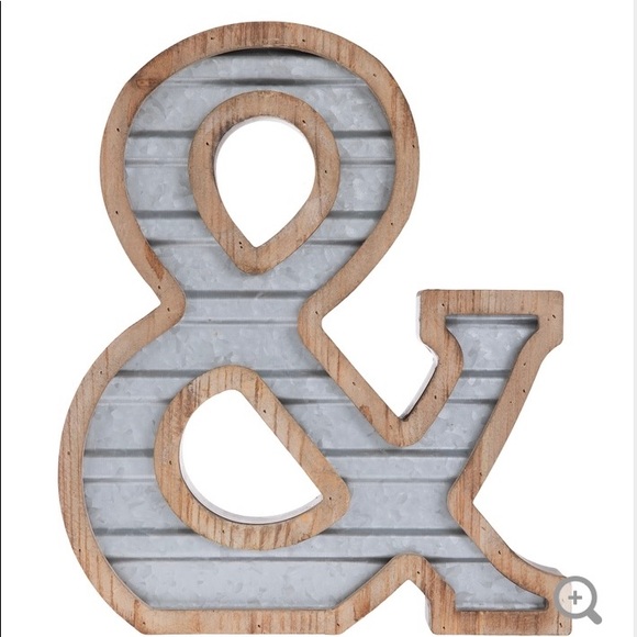 Accents | Rustic Farmhouse Galvanized Metal Symbol Decor | Poshmark